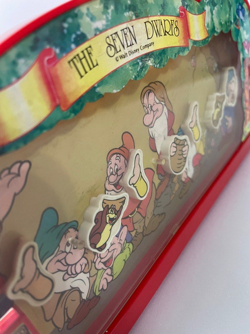 Vintage Disney Seven Dwarfs Piggy Bank - Coin Bank with working ...