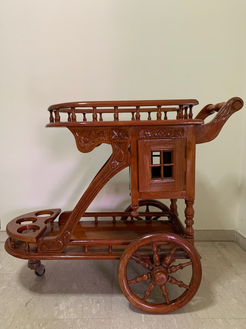 Vintage Tea Cart (Trolley), Furniture & Home Living, Furniture, Shelves ...
