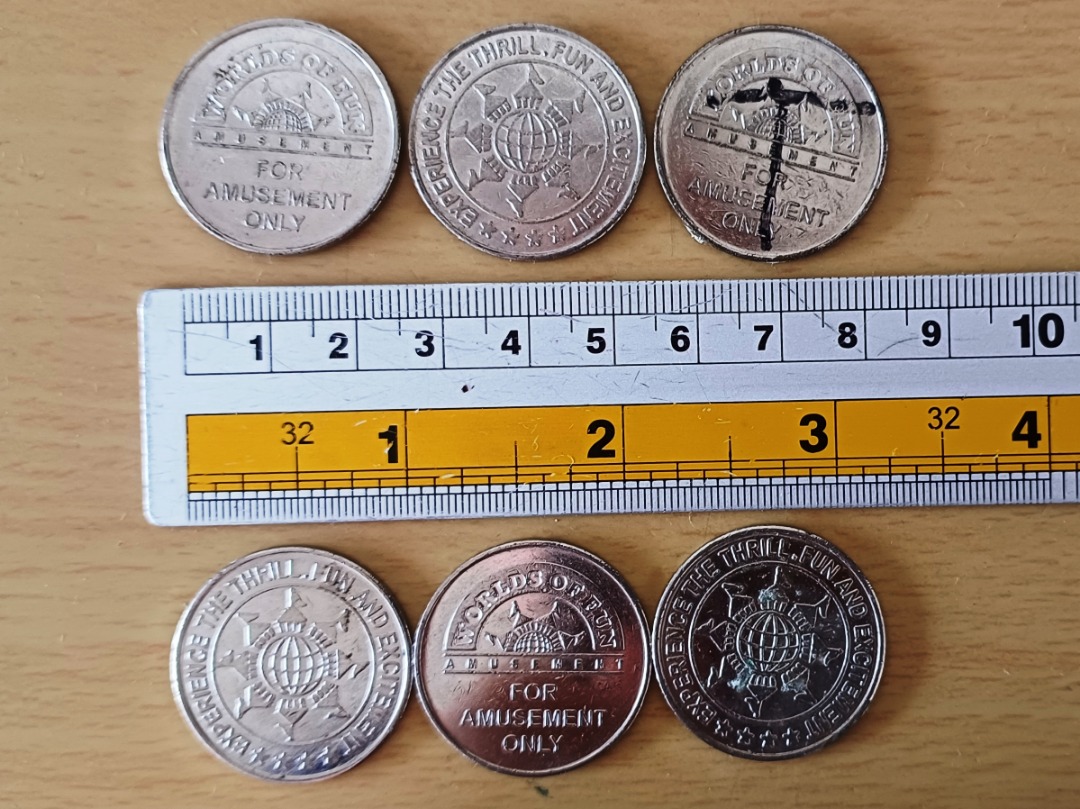 Worlds of Fun Big Tokens, Hobbies & Toys, Memorabilia & Collectibles ...