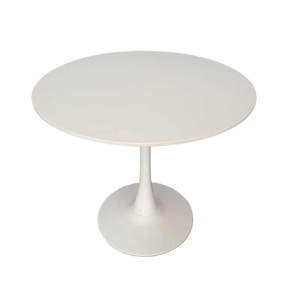 WT-80R Ergodynamic 80CM Diameter ROUND WOODEN TOP TABLE with METAL ...