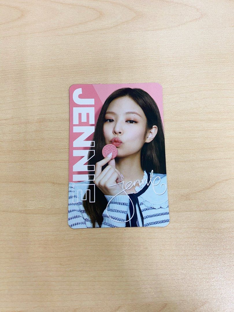 (WTS) Blackpink x Oreo Photocard (Jennie Card No. 02), Hobbies & Toys ...