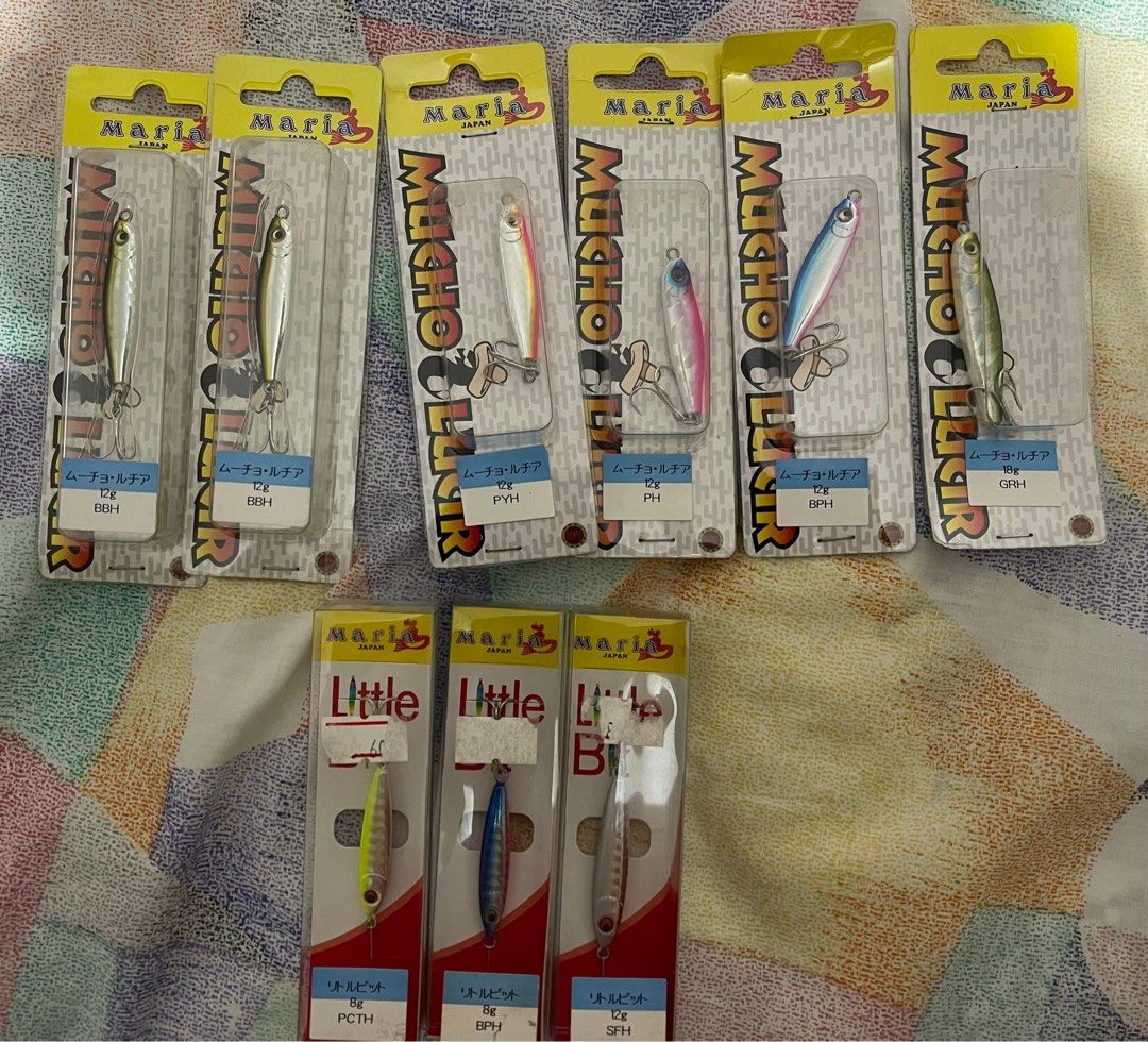 WTS Maria Assorted Micro jigs, Sports Equipment, Fishing on Carousell
