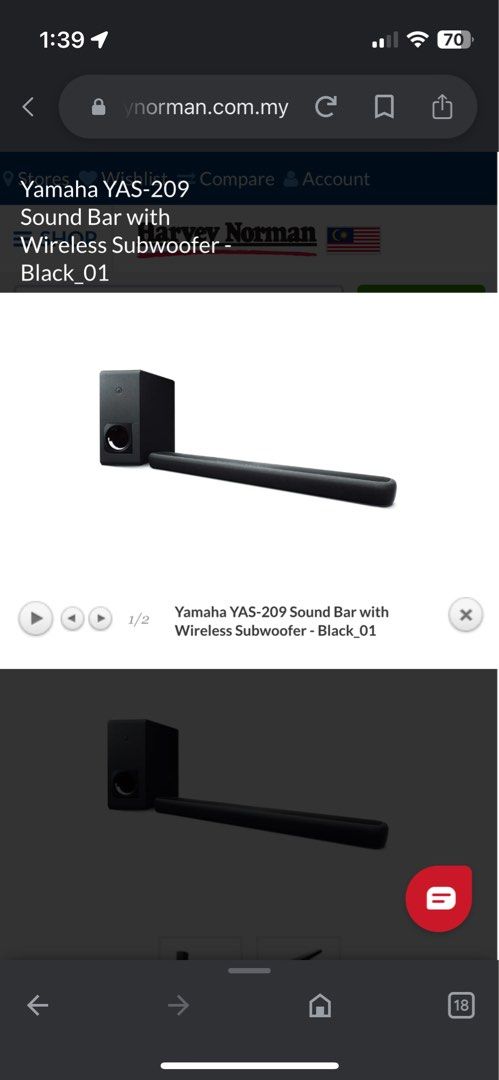 Yamaha yas 209, Audio, Soundbars, Speakers & Amplifiers on Carousell