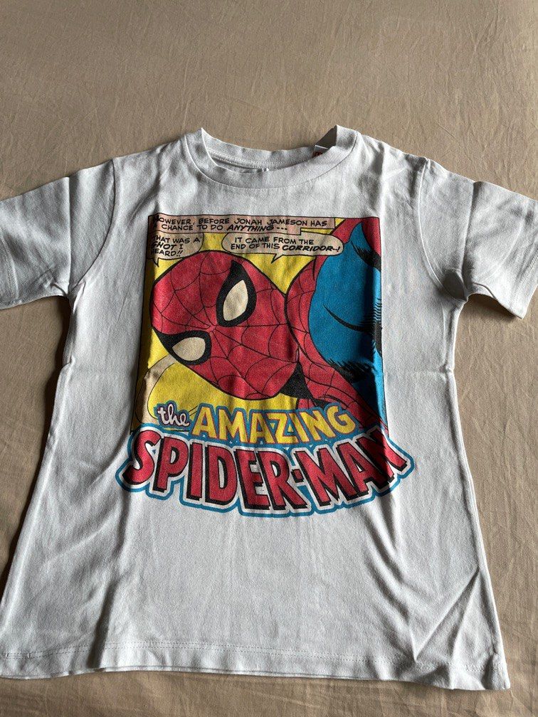 Zara x Marvel Spiderman shirt - sz 6, Babies & Kids, Babies & Kids ...