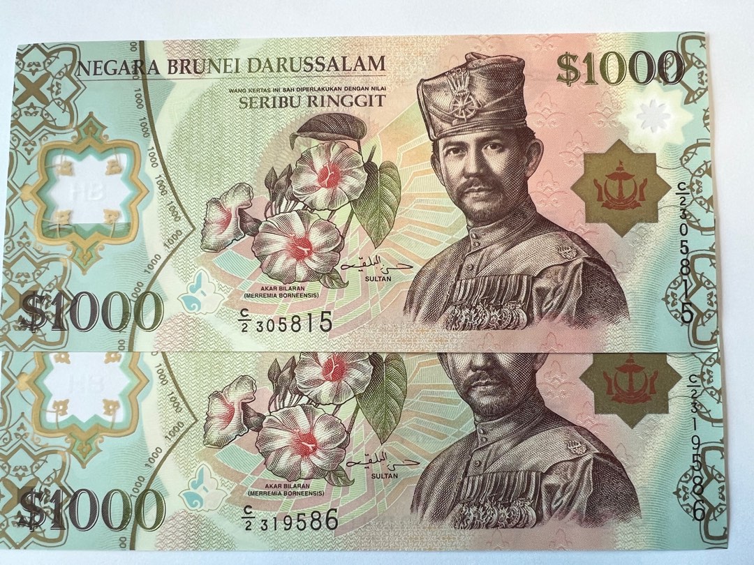 &1000 Brunei new note, Hobbies & Toys, Memorabilia & Collectibles ...