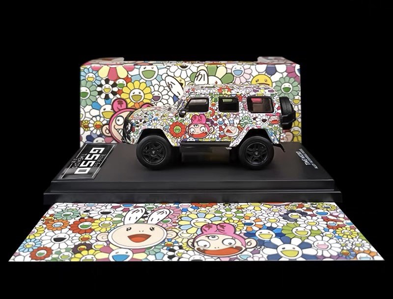 1/64 Takashi Murakami Time Micro Mercedes Benz G550 G Wagon Diecast ...
