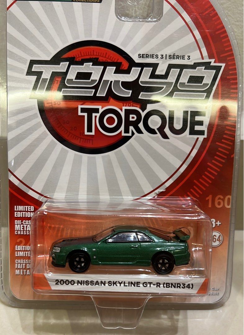 1/64 Tokyo Torque Nissan GTR R34, Hobbies & Toys, Toys & Games on Carousell