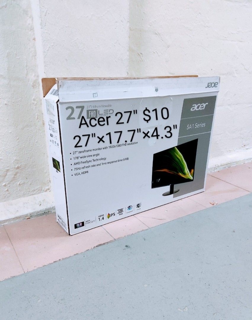 monitor boxes with styrofoam, Furniture & Home Living, Home Improvement ...