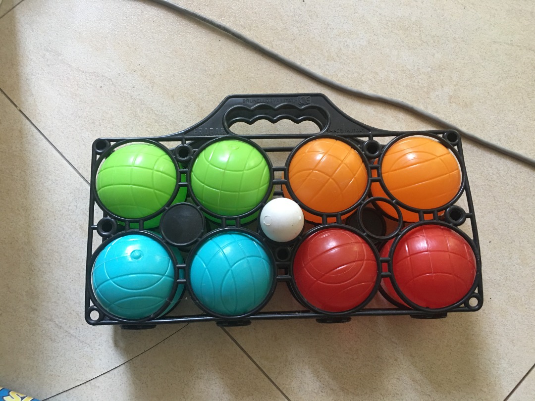8 Plastic Petanque Boules, Sports Equipment, Sports & Games, Racket and ...