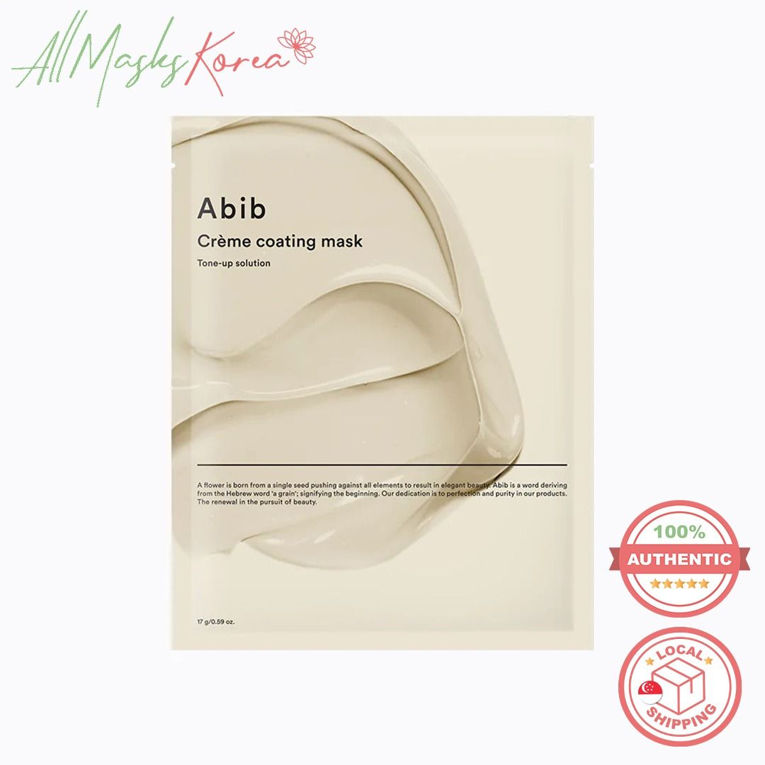 [ Abib ] Creme Coating Mask Tone-Up Solution, Beauty & Personal Care ...