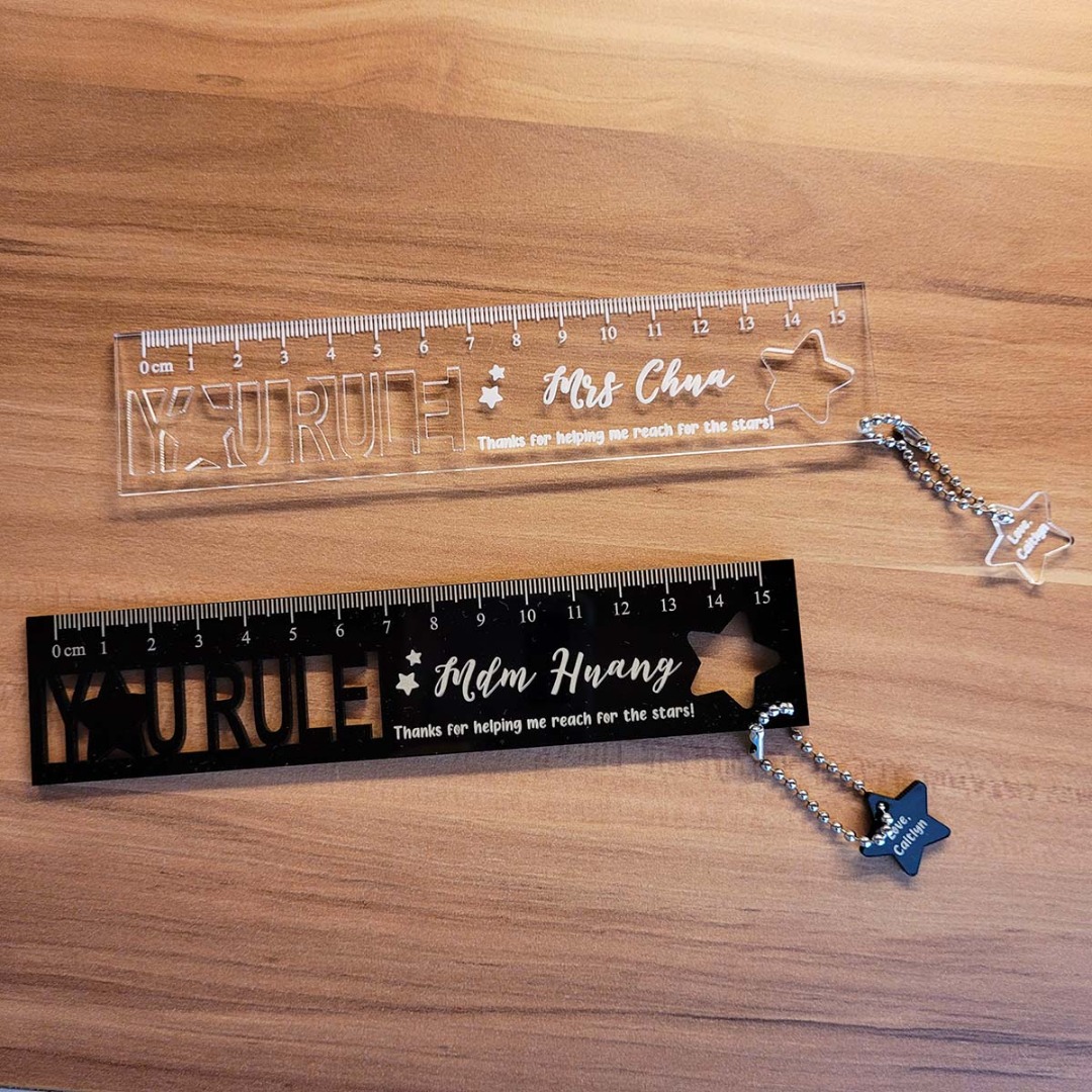 Acrylic Ruler with Name - Personalized Student Gifts / Kids Birthday ...