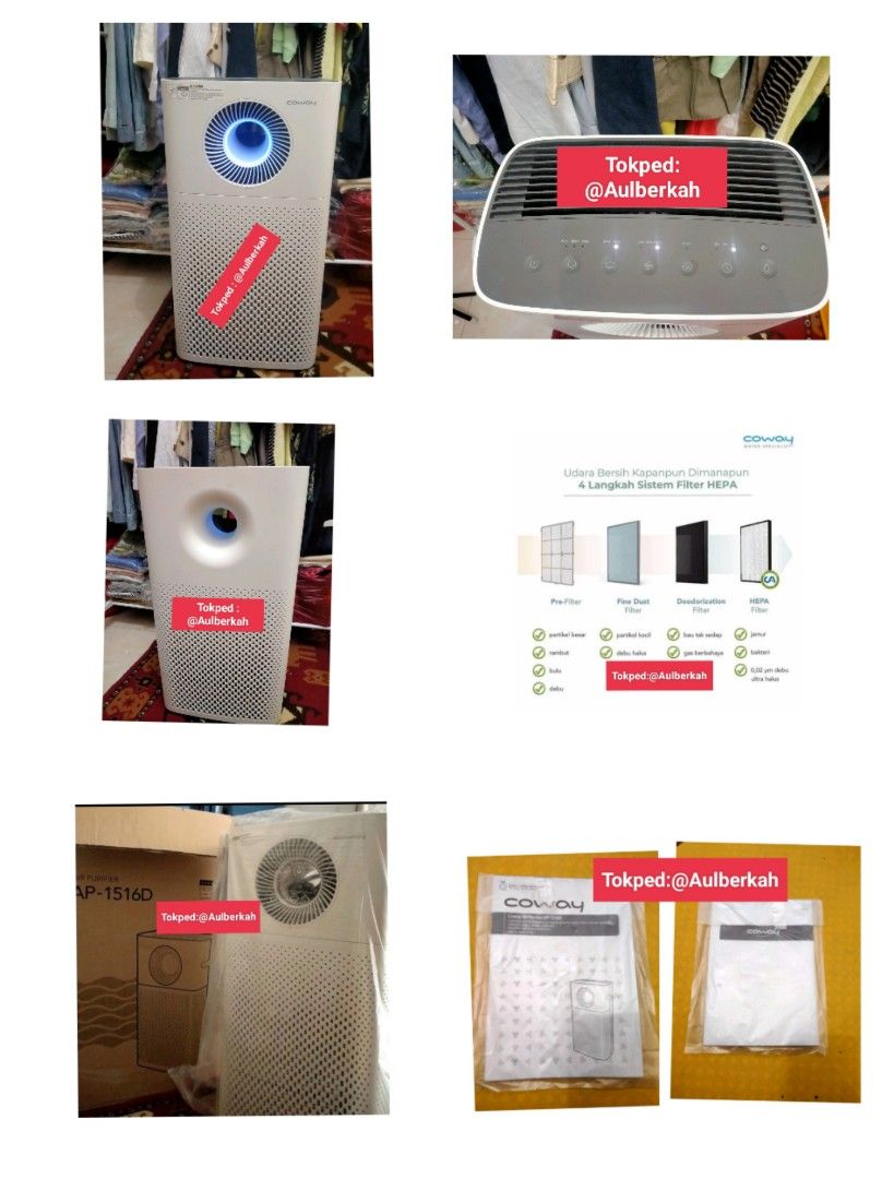 Air purifier merk coway asli tipe AP_1516D ( second masih sperti baru ...