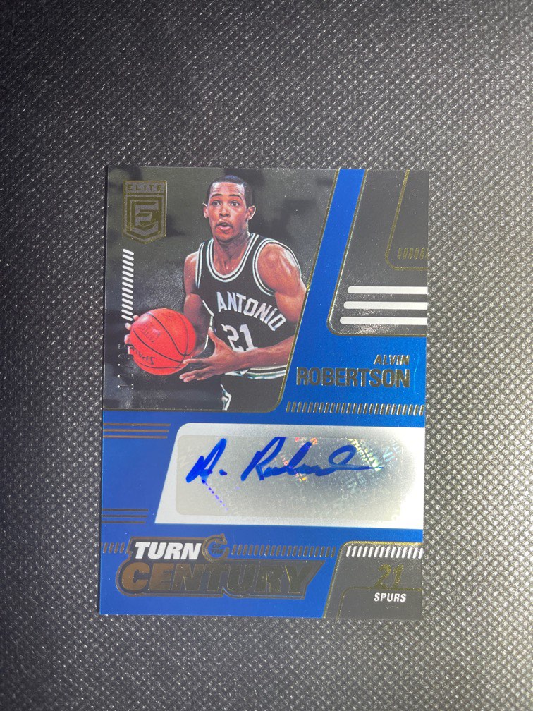 Alvin Robertson 2021-22 Elite Turn Century Autograph Numbered 12/35 ...