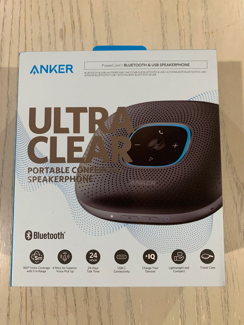 Anker bluetooth portable conference speaker - work from home speaker ...