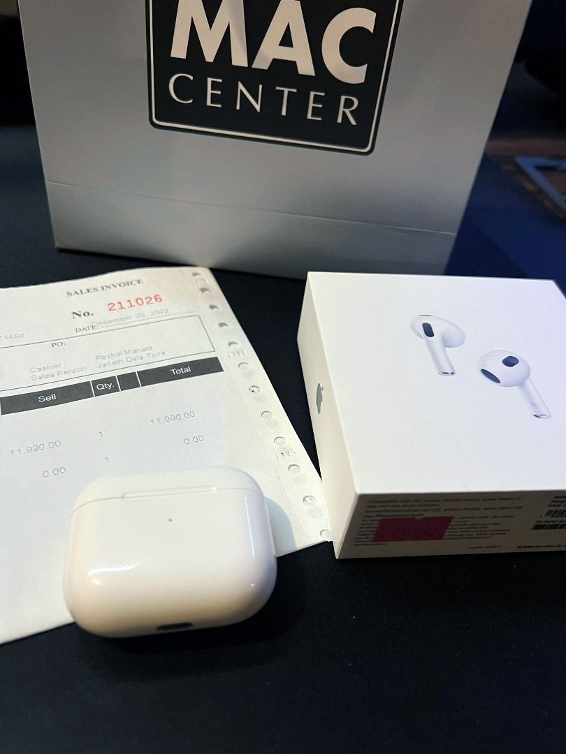 Apple Airpods Gen 3, Audio, Earphones on Carousell