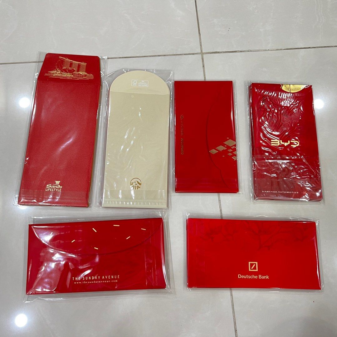 Assorted 2023 Red Packets : MBS, AIA, Hyundai Komoco, BYD, The Sunday ...
