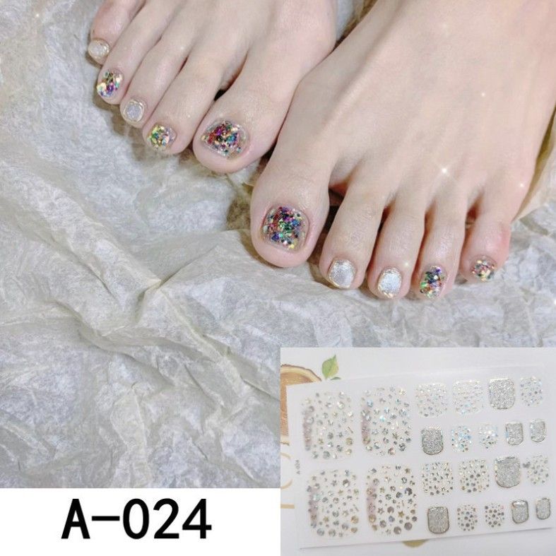 Assorted Colours and Styles Toes Nail Polish Effects Stickers Wraps 1 ...