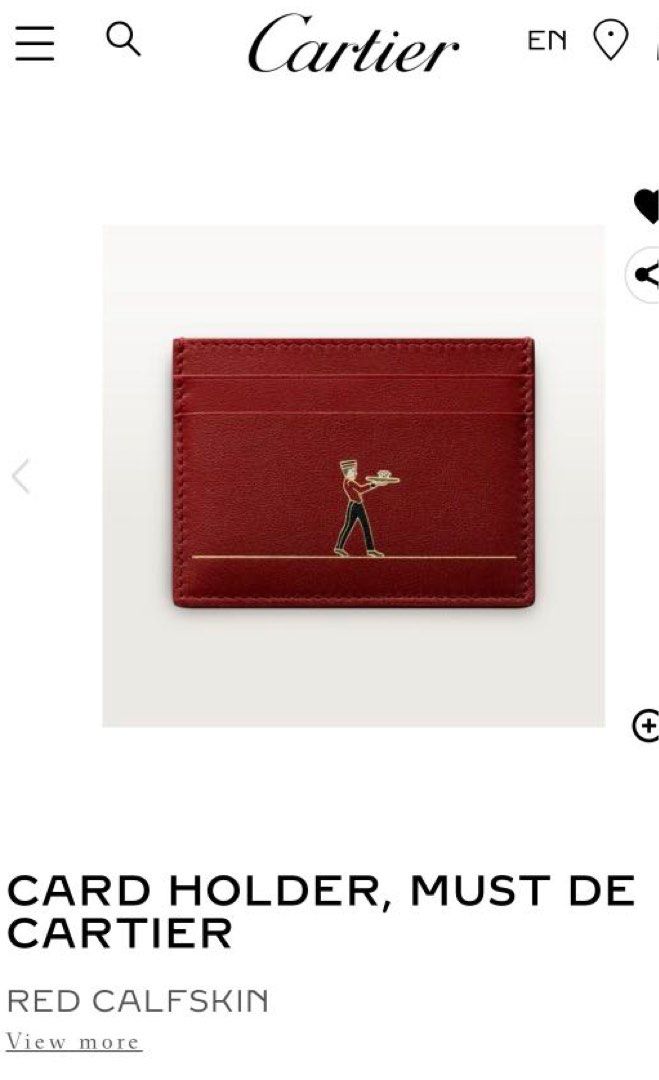 Authentic Cartier MUST DE CARTIER card holder, Men's Fashion, Watches ...