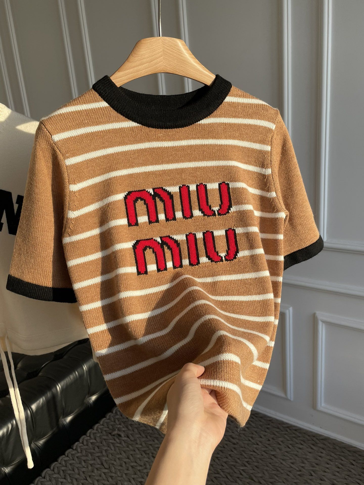 Authentic miiu miu shirt, Luxury, Apparel on Carousell