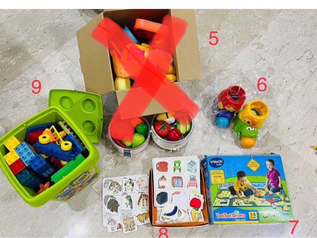 Baby toys/ Kids toys/ Tool box/ Vtech Playmat/ Fisher price ring toss ...