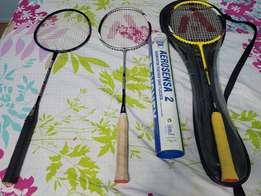Badminton Racket set with shuttle boxes, Sports Equipment, Sports ...