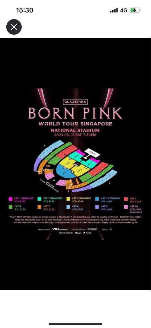 Blackpink Born Pink tickets 14 May, Tickets & Vouchers, Event Tickets ...