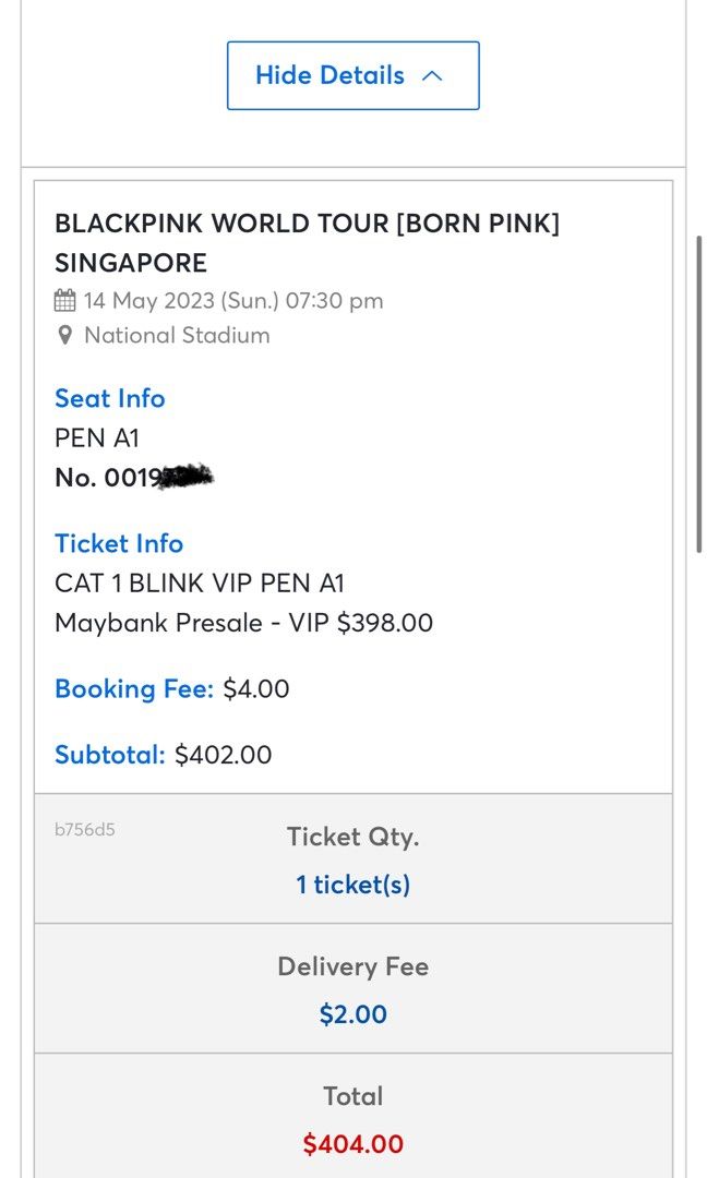BLACKPINK VIP (CAT 1) DAY 2, Tickets & Vouchers, Event Tickets on Carousell