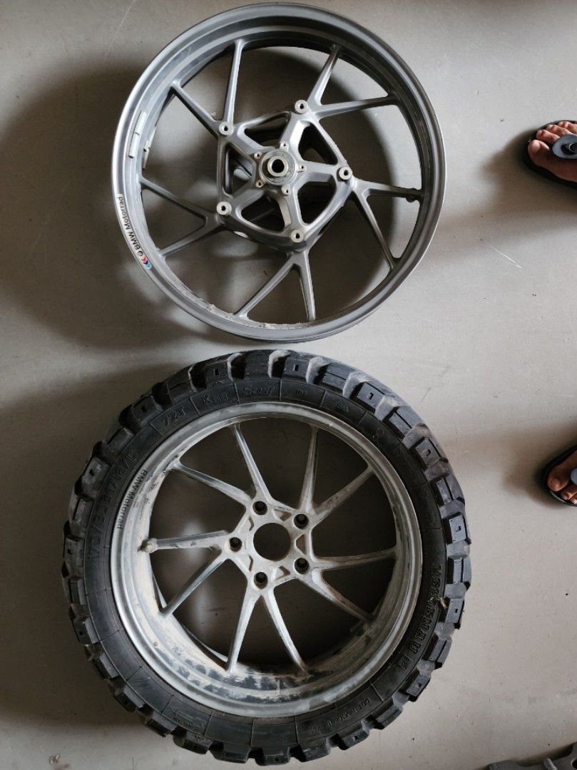 Bmw R1200gs front and rear rims, Motorcycles, Motorcycle Accessories on ...