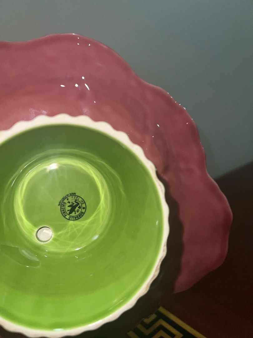 Bordallo Pinheiro Maria Flor Rose Small Cake Stand 28, Furniture & Home ...