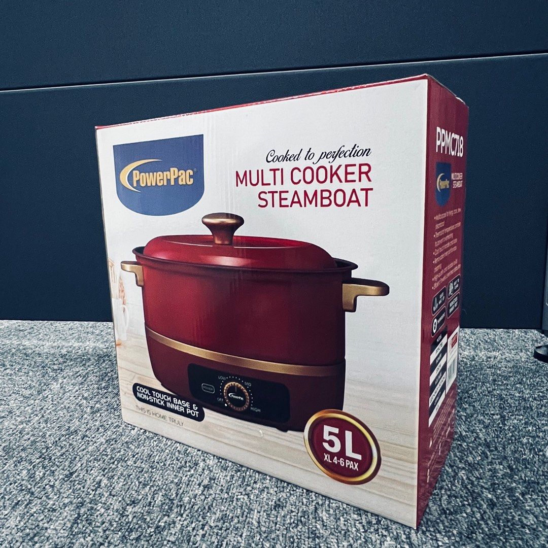 Brand New Steamboat & Multi Cooker, Hot Pot with Non-stick Inner Pot 5L ...