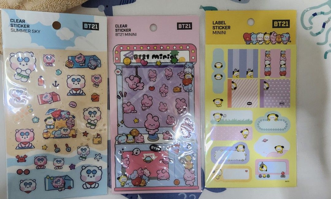 BT21 minini stickers, Hobbies & Toys, Memorabilia & Collectibles, K ...