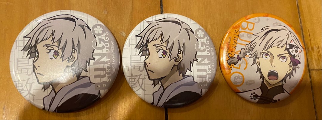 Bungou Stray Dogs Atsushi Badges, Hobbies & Toys, Memorabilia ...