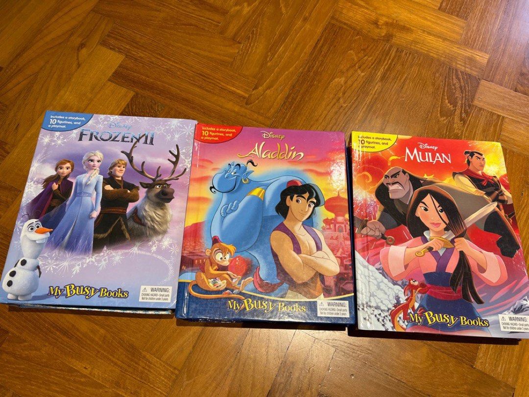 Busy Books - Frozen 2, Aladdin and Mulan, Hobbies & Toys, Books ...