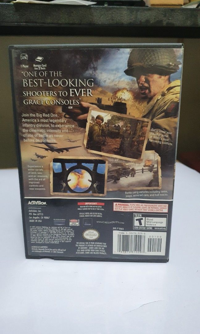 Call Of Duty 2 Gamecube (Nintendo GC, Ntsc), Video Gaming, Video Games ...