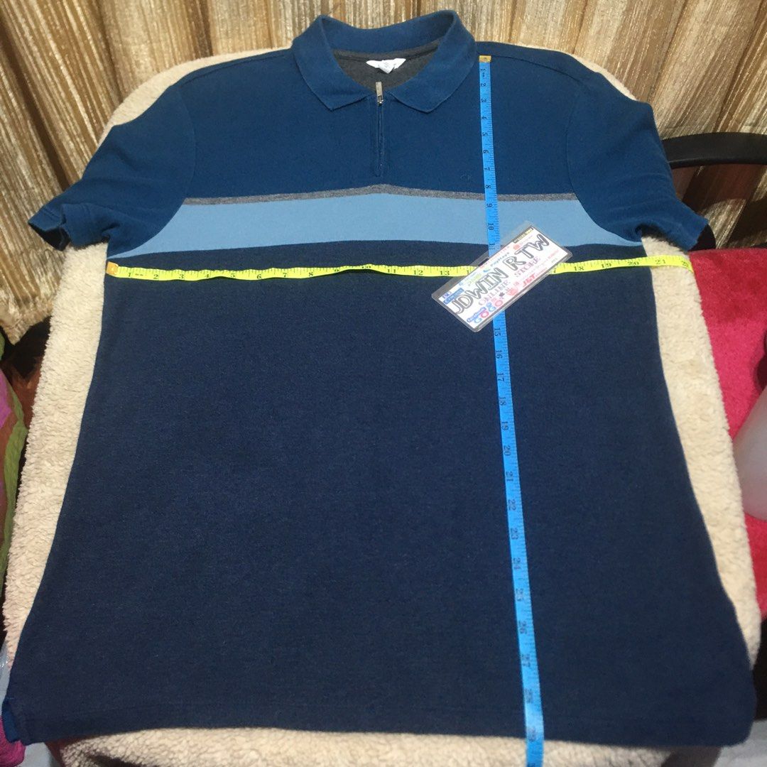 CALVIN KLEIN ZIPPER PLOCKET TRI COLORS COMBI. POLO SHIRTS FOR MEN ...