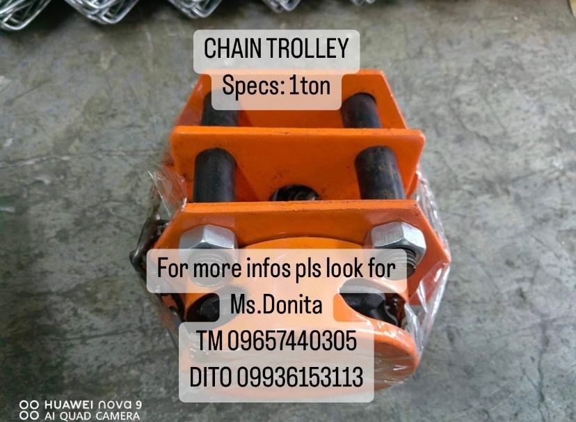 CHAIN TROLLEY, Commercial & Industrial, Industrial Equipment on Carousell