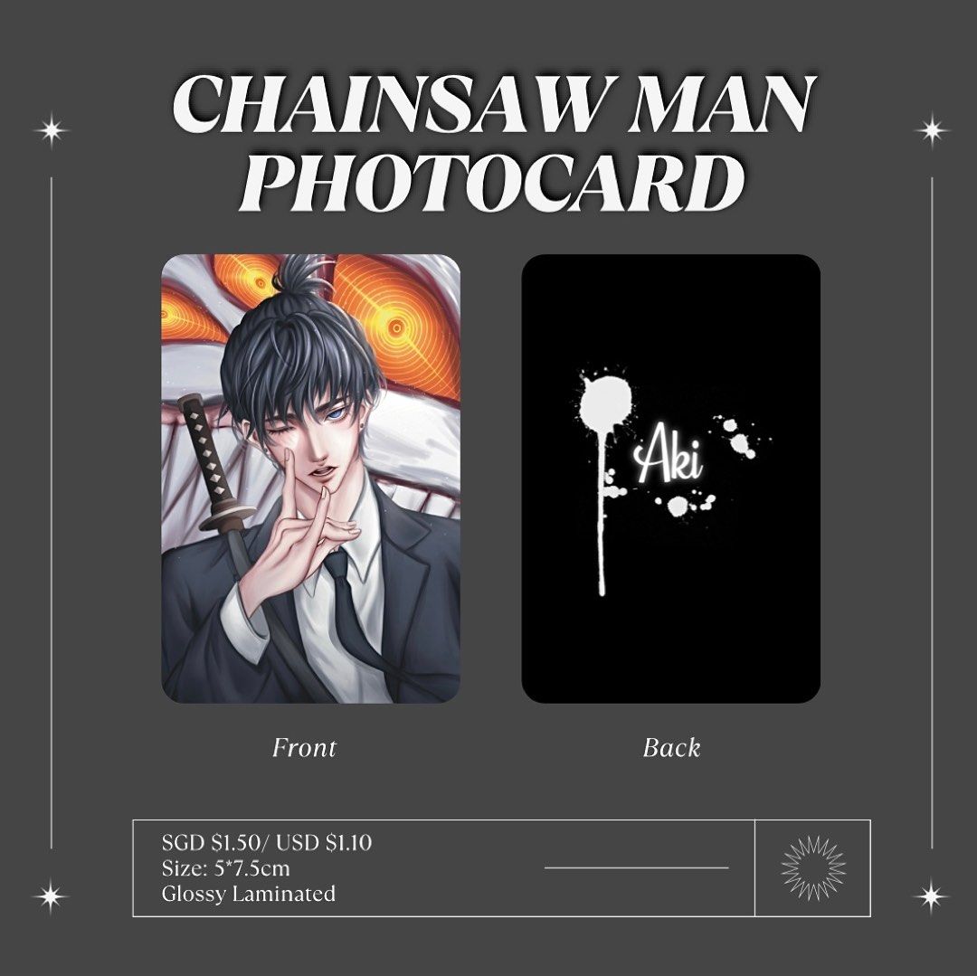 Chainsaw man Fan-made photocard |Kishibe | Aki Hayakawa, Hobbies & Toys ...