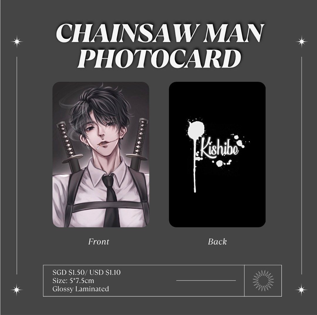 Chainsaw man Fan-made photocard |Kishibe | Aki Hayakawa, Hobbies & Toys ...