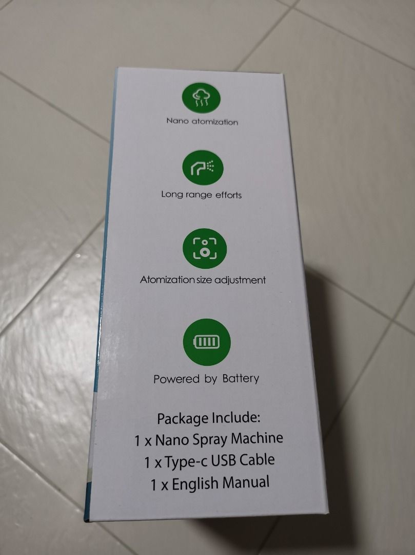 Chargeable Nano Spray Machine, Furniture & Home Living, Cleaning ...