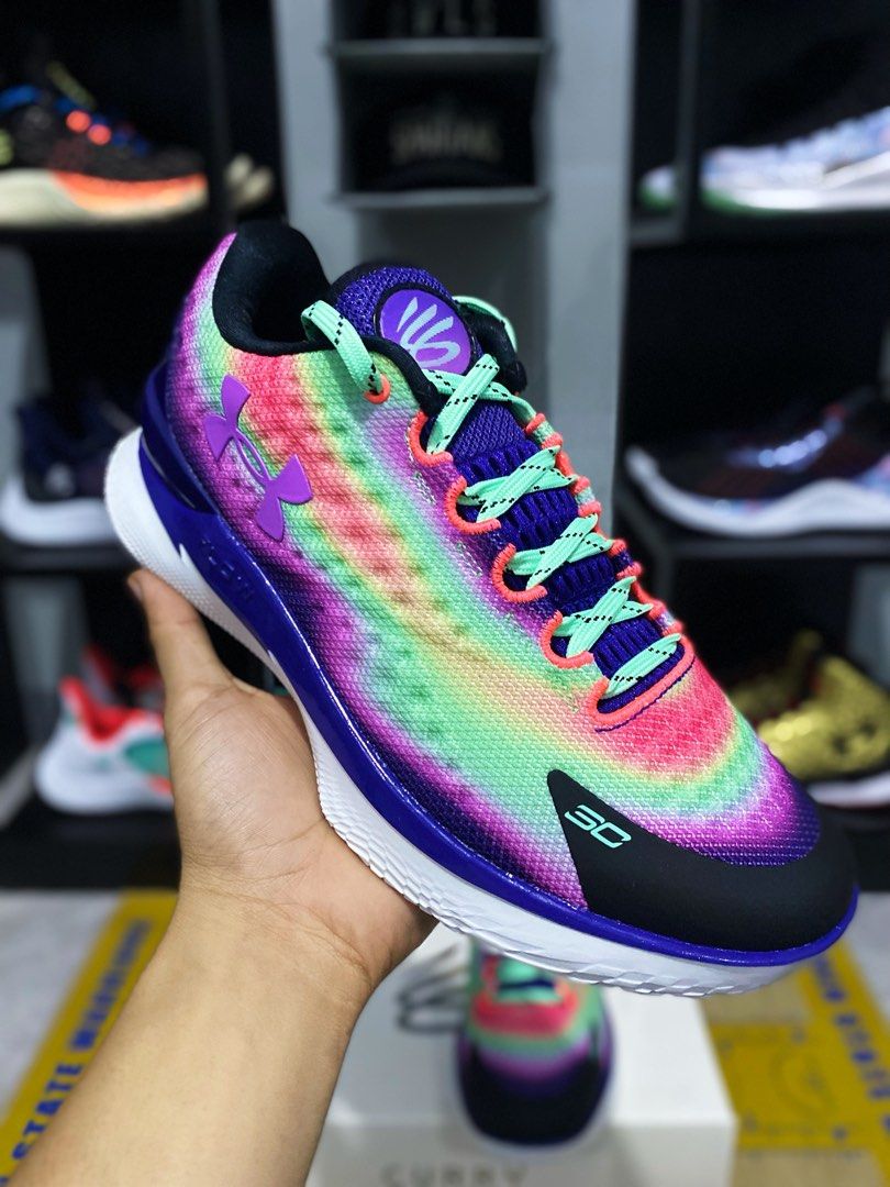 Curry 1 Flotro Northern Lights, Men's Fashion, Footwear, Sneakers on Carousell