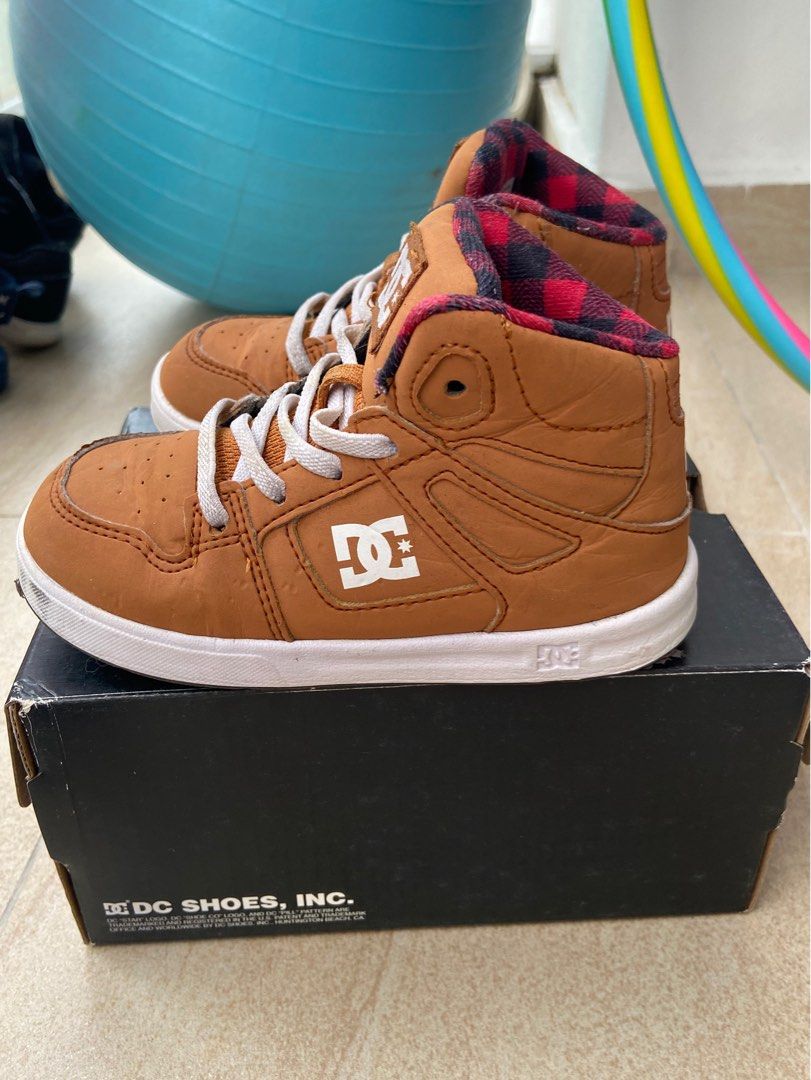 DC hi-cut shoes for 3 y/o (size 15cm), Babies & Kids, Babies & Kids ...