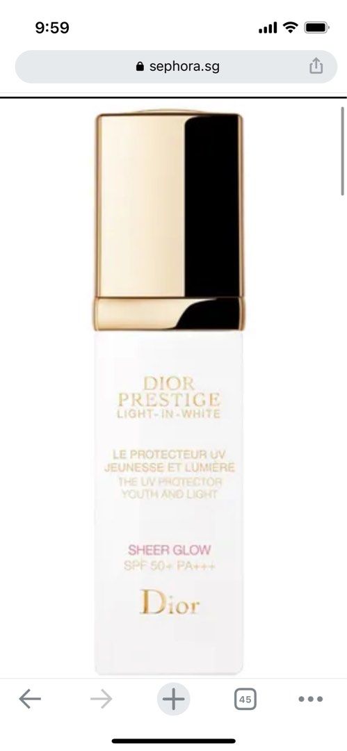 Dior Prestige The UV Protector Youth And Light, Beauty & Personal Care ...