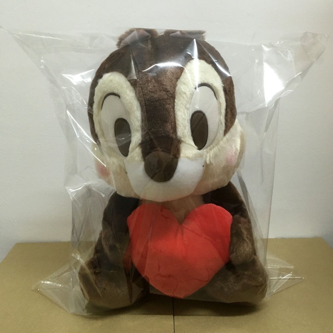 Disney - Chip 'n' Dale - Chip with Red Cheeks Super Big Heart Plush Toy ...