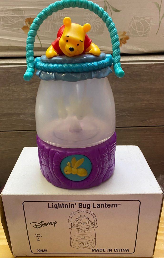 Disney Winnie the Pooh Lighting Bug Lantern 着燈 音樂 提燈 2000年 極罕, 興趣及遊戲 ...