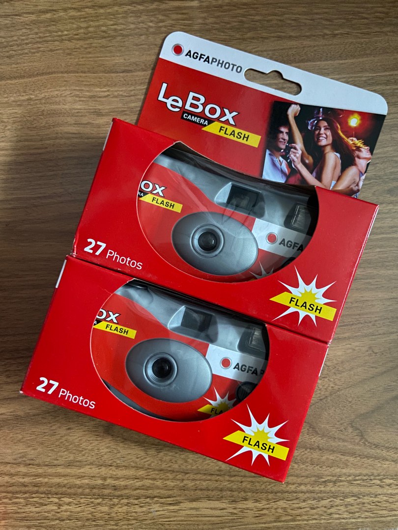 Disposable Film Camera Agfa LeBox, Photography, Cameras on Carousell