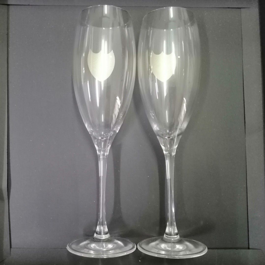 Dom Perignon Champagne Glass Set, Furniture & Home Living, Kitchenware ...