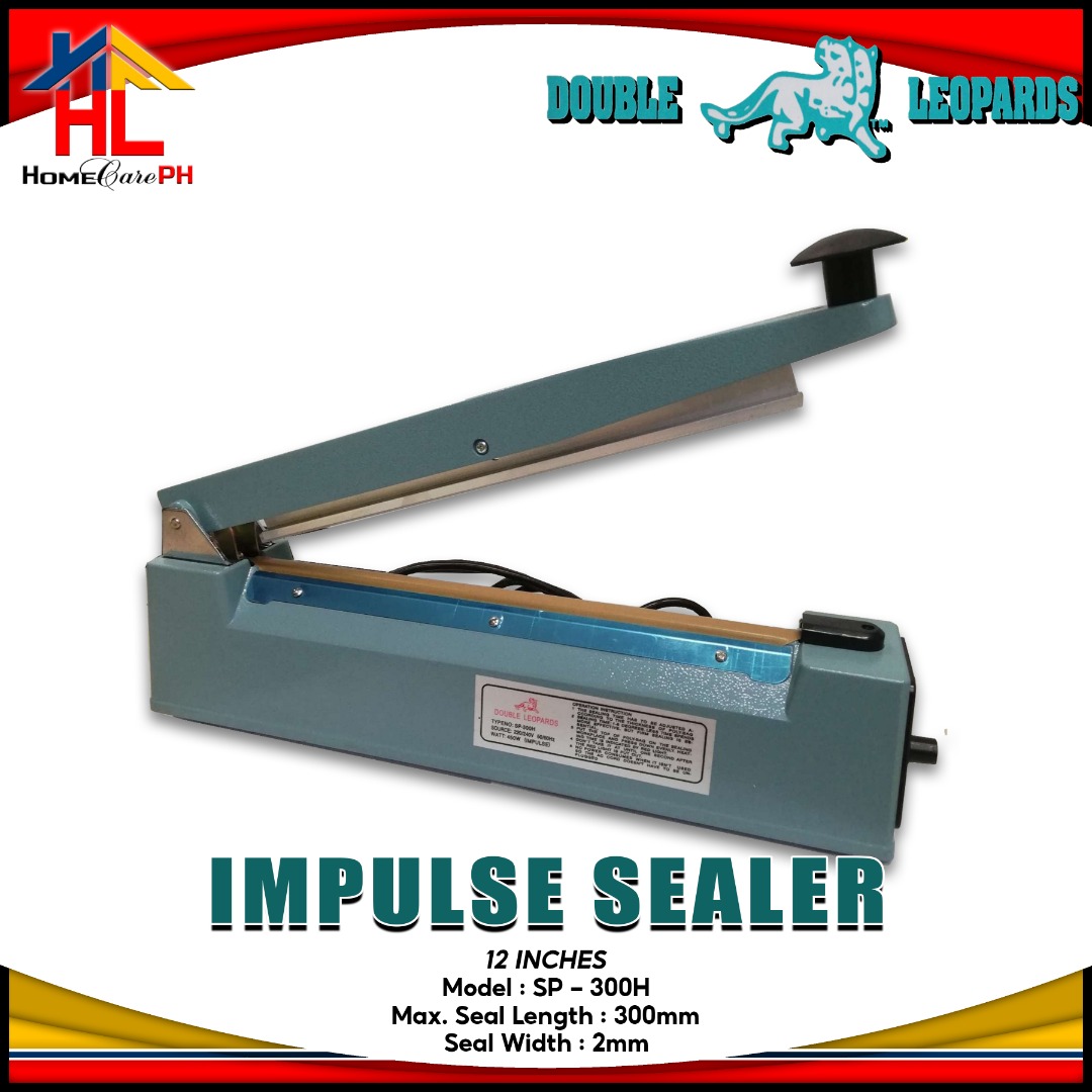 Double Leopards Impulse Sealer SP-300H (12inches), Commercial ...