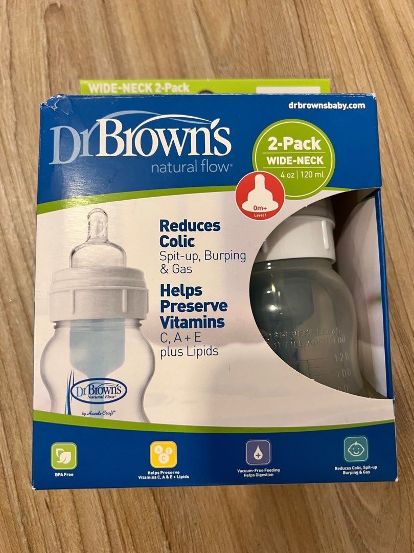 Dr Brown’s wide neck milk bottles, Babies & Kids, Nursing & Feeding ...