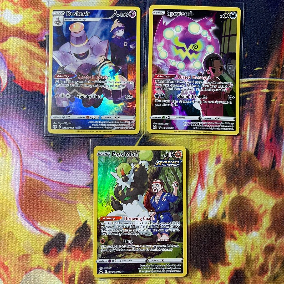 Dusknoir / Spiritomb / Passimian TG Trainer Gallery Pokemon Trading ...