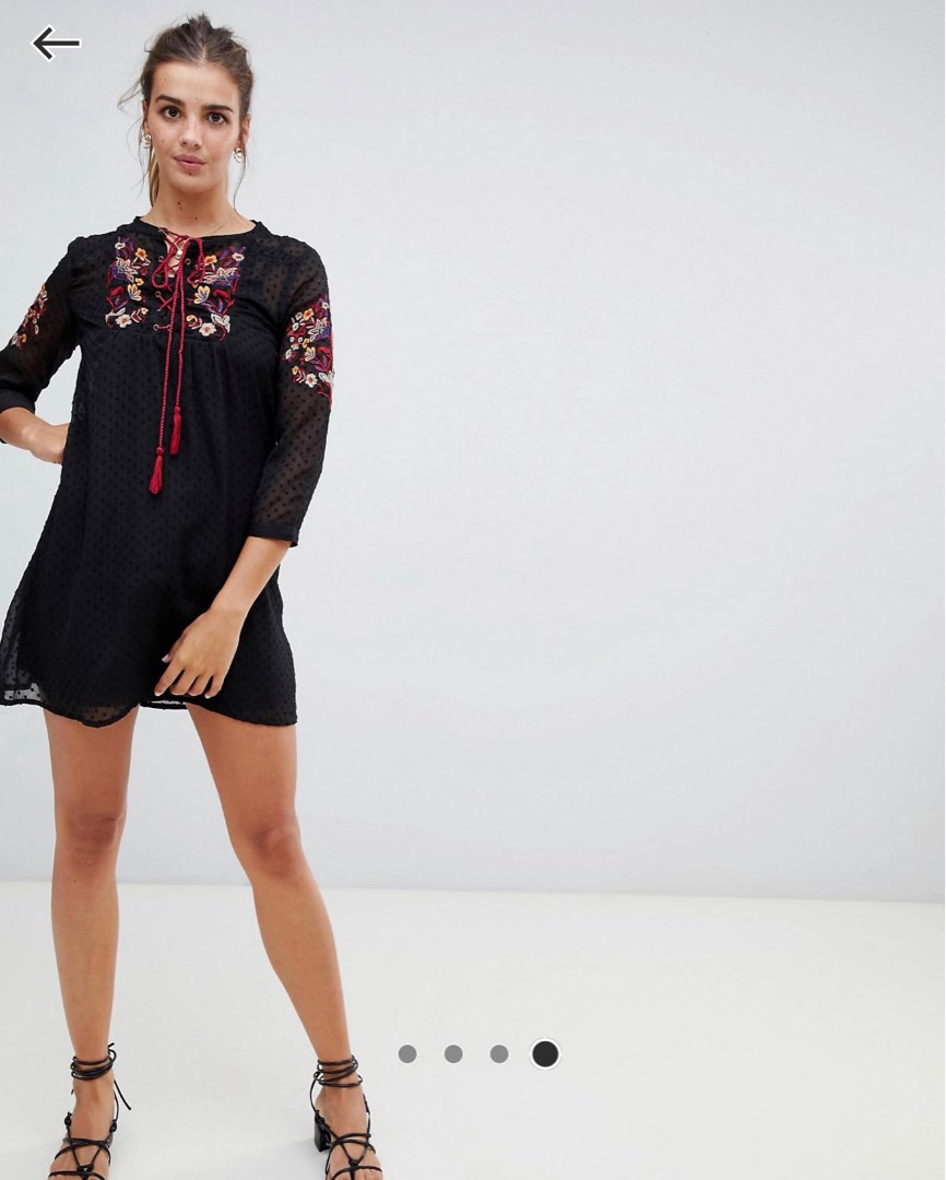 Embroided dress, Women's Fashion, Dresses & Sets, Dresses on Carousell